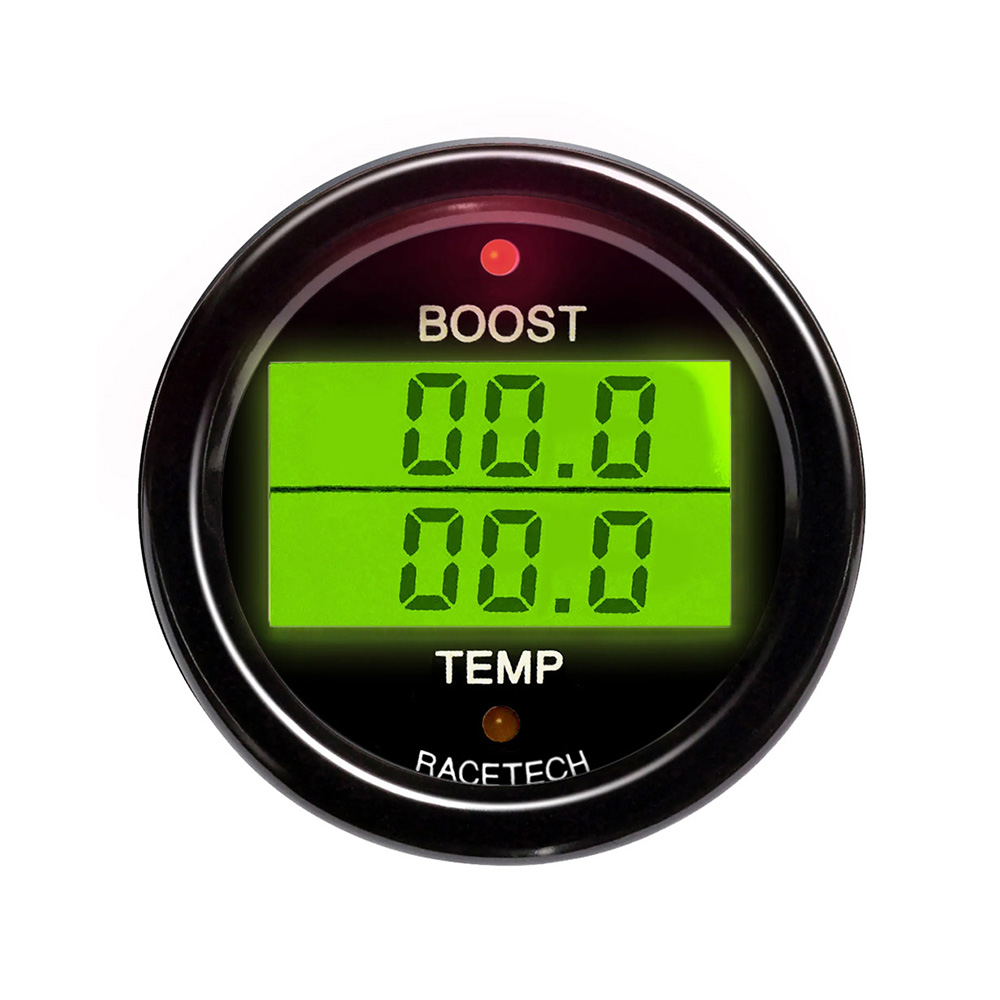 Racetech Boost Press / Temp Dual Gauge - DG206
