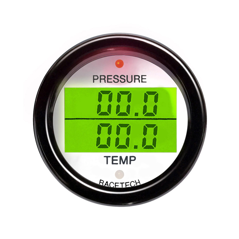 Racetech Pressure & Temp Dual Gauge - DG213
