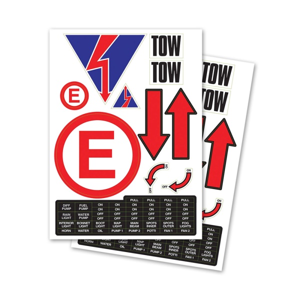 Racetech Scrutineer Sticker Sheet - SAFSTI