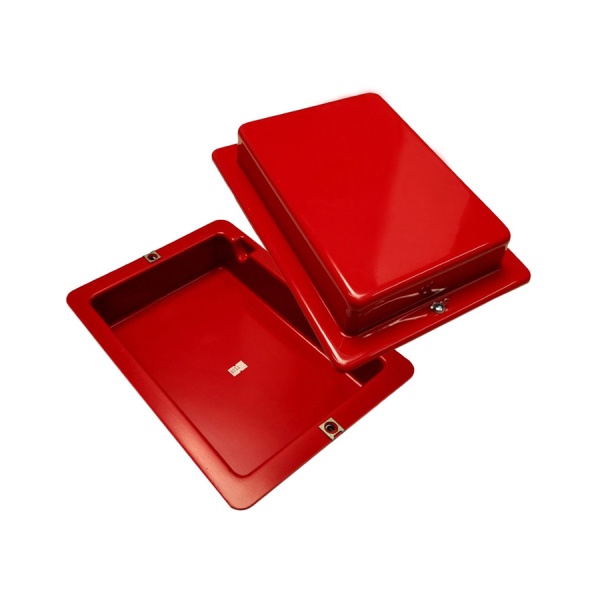 Racetech Lay Flat Battery Box Red - BBLF30