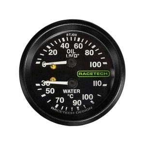Racetech Mechanical Dashboard Gauges - 52mm